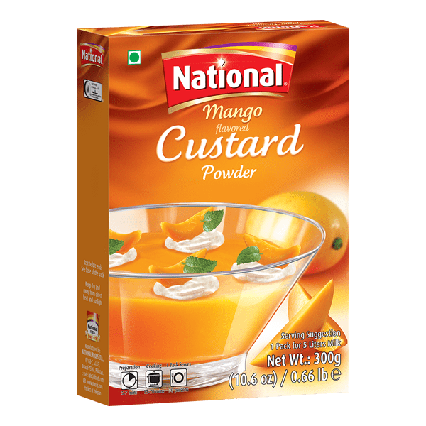 National Mango Custard Powder 300g ZakiAsianFoods