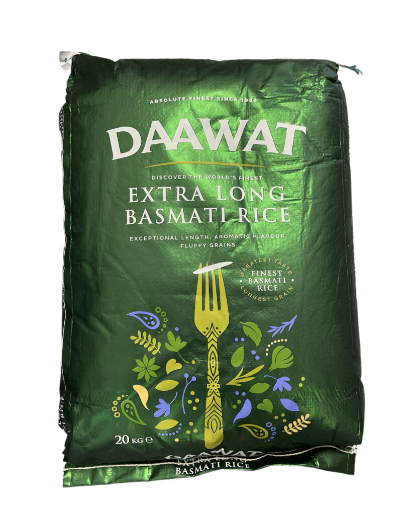 Daawat - Extra Long Basmati Rice -20 KG - ZakiAsianFoods